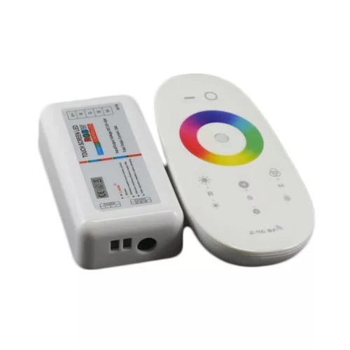 MiLight RGB LED Vezérlő DC12-24V 10A Fehér Touch Távirányítóval ...